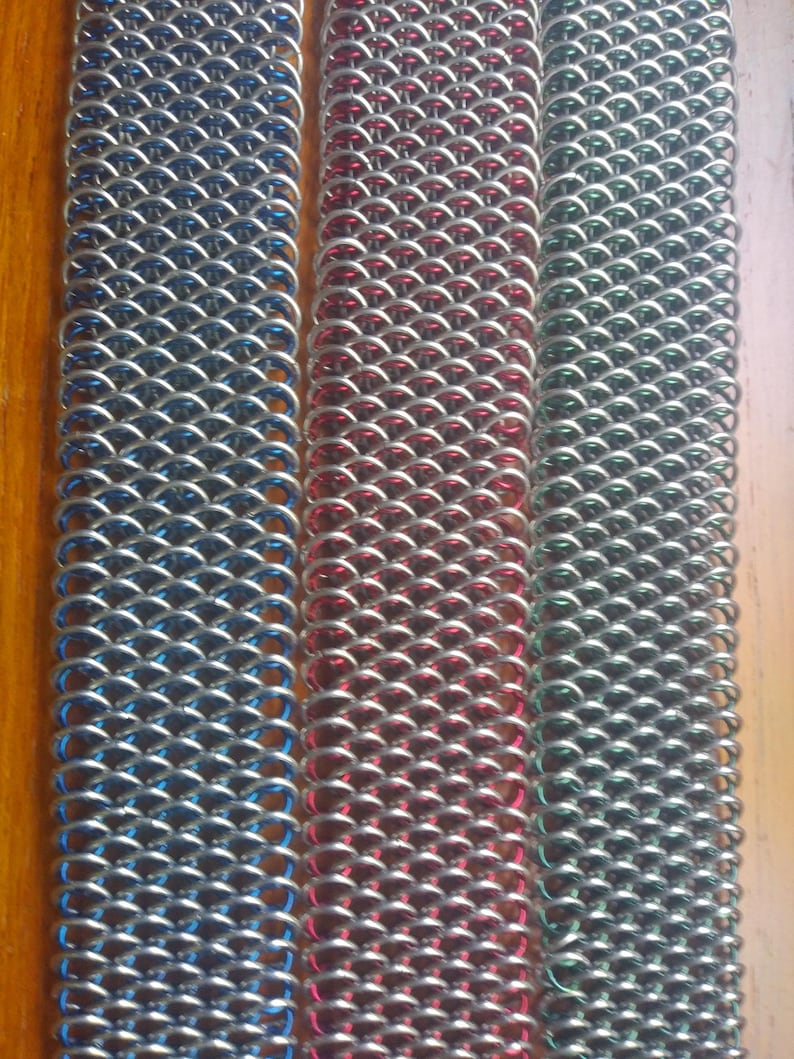 Dragonscale Chainmail Bracelet (extra Fine, 20 AWG Aluminum ...