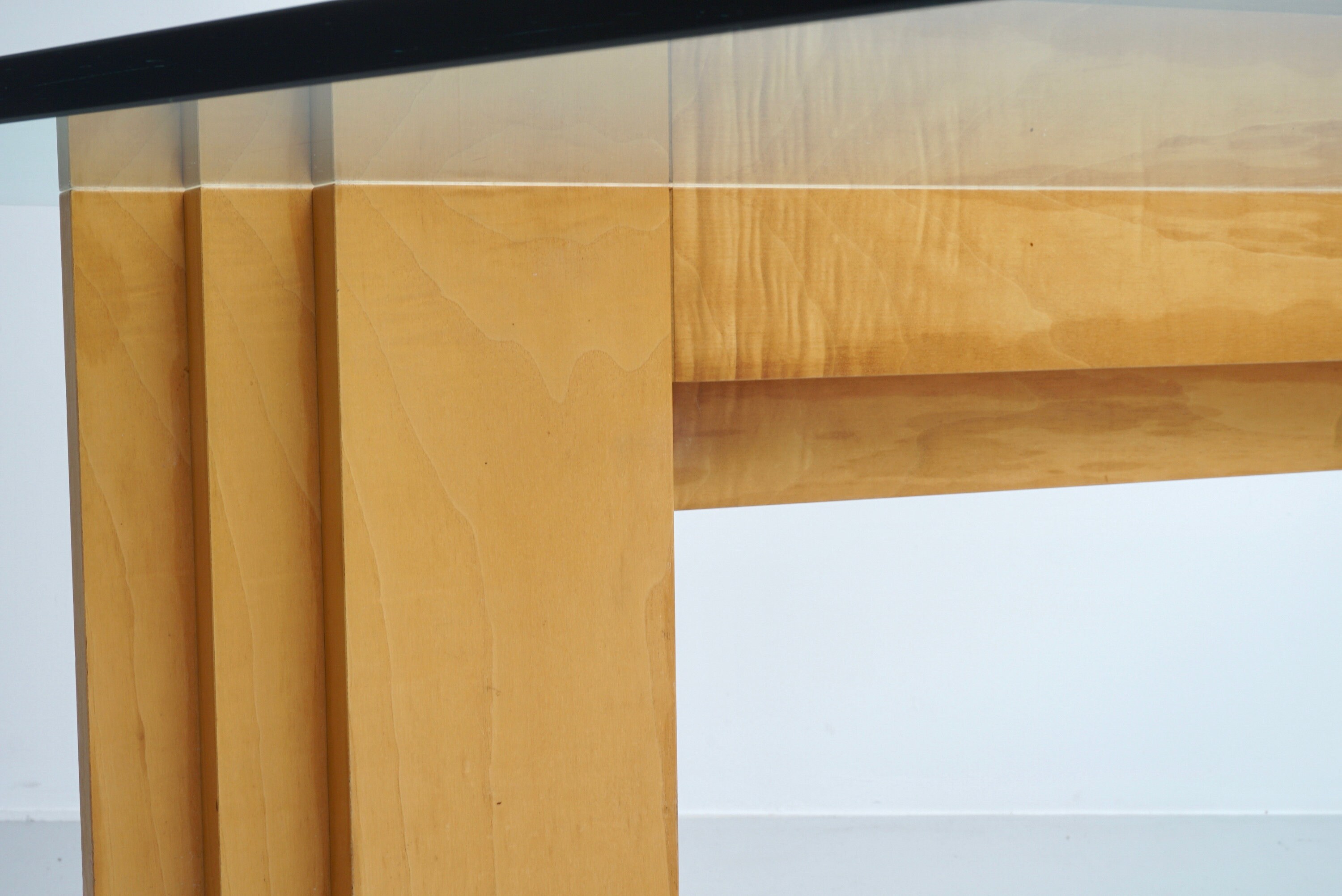 Large Modern Glass Top Dining Table - Etsy