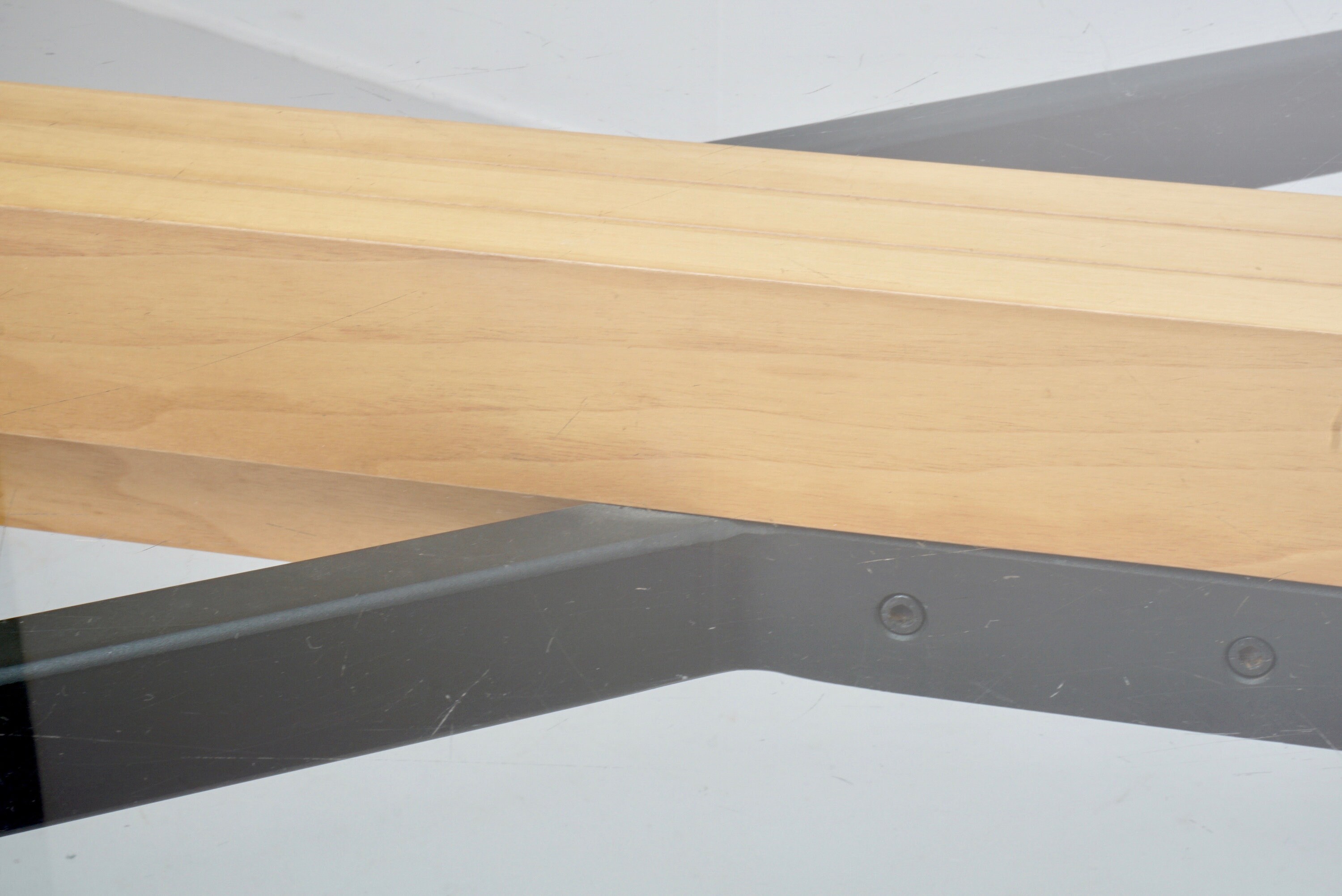 Large Modern Glass Top Dining Table - Etsy