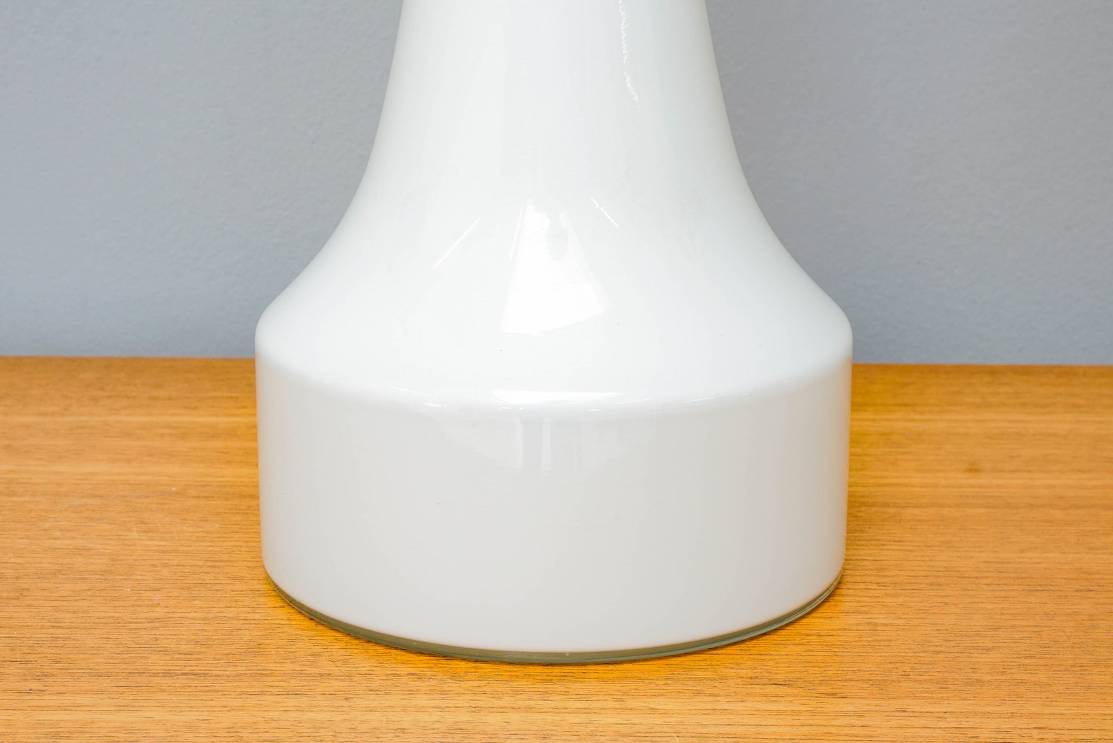 Pair of Swedish Opaline Lamps - Etsy