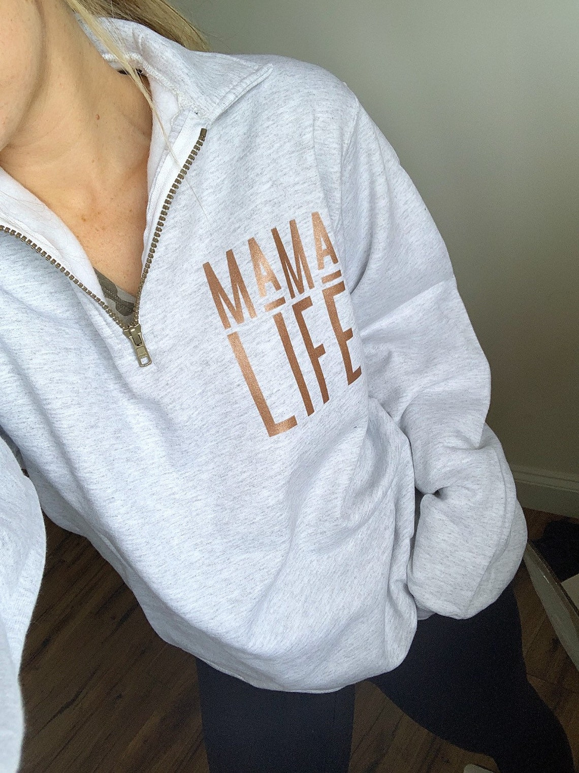 Mama Life Zip Up Mama Life quarter zip Mom Life Sweatshirt | Etsy