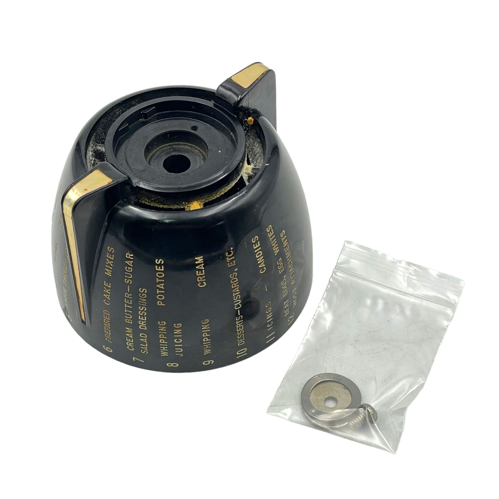 Vintage Sunbeam Mixmaster Model 12 Speed Dial Knob Black With - Etsy