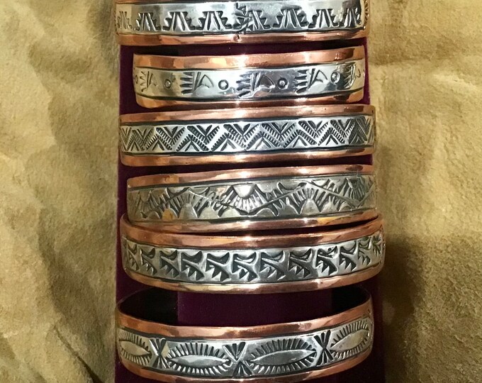 SIGNED Native America Indian Jewelry Apache Navajo Earrings Zuni Tribe ...