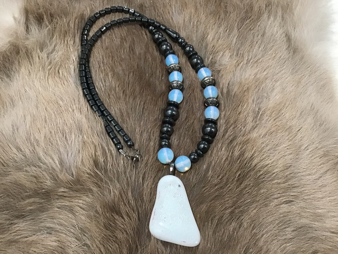 Authentic Native America Indian Jewelry Navajo Zuni Hematite Opal ...