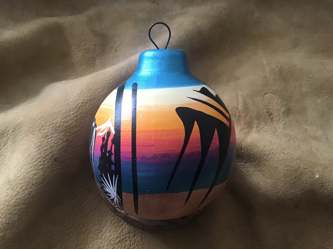 SIGNED Authentic Native American Indian Navajo Hand Painted - Etsy