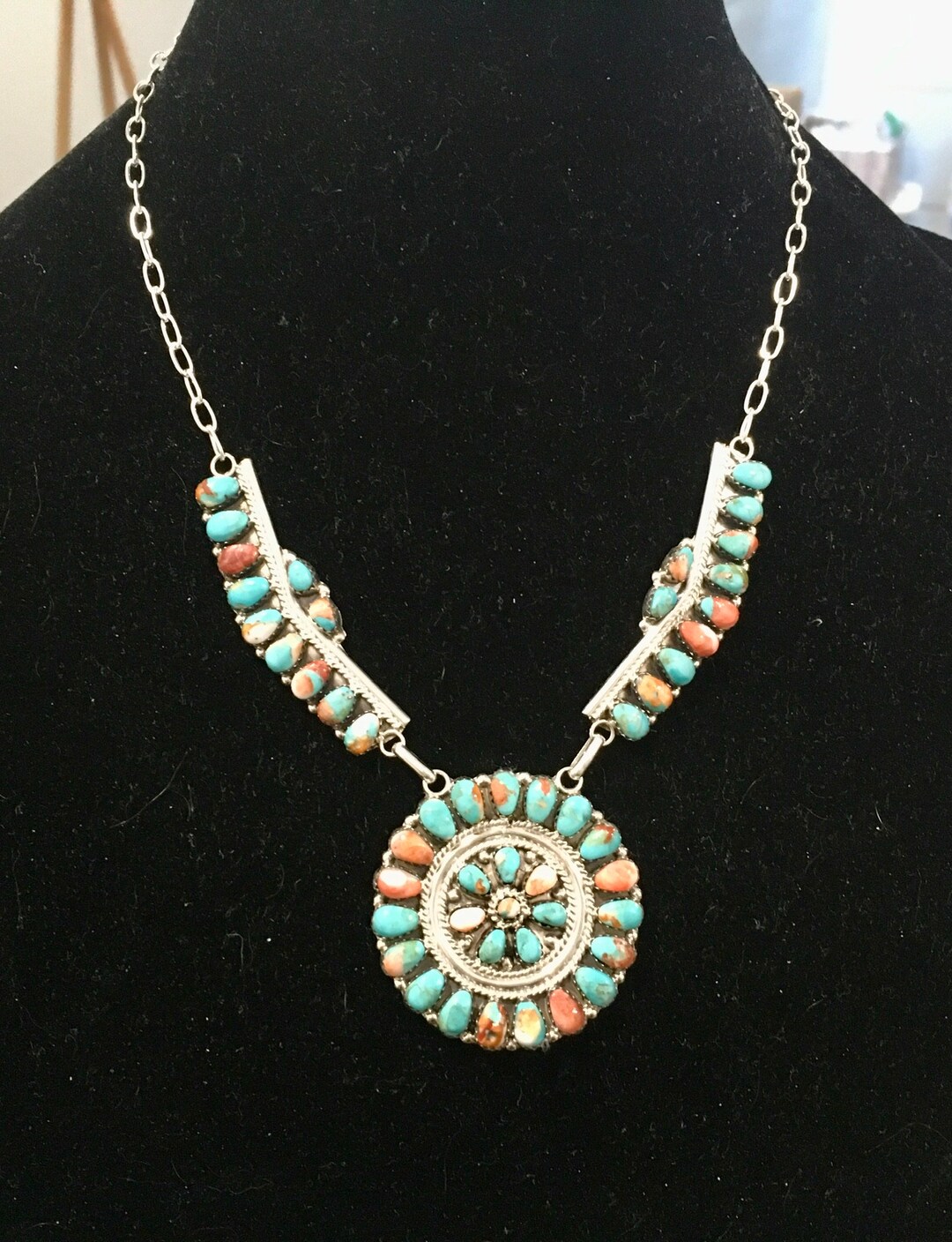 SIGNED Vintage Native American Indian Jewelry Navajo Zuni Sterling ...