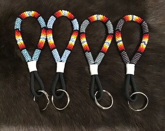 Authentic Native America Indian Jewelry Peyote Stitch Beaded Keychain ...