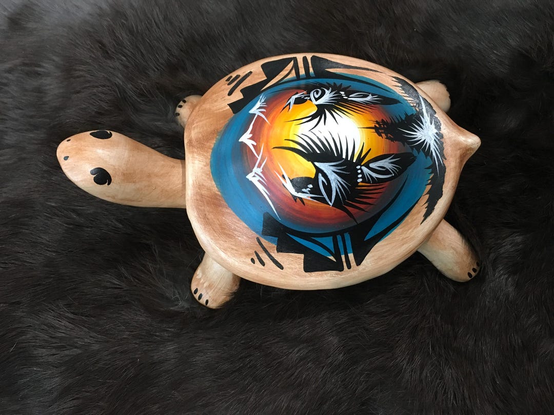 SIGNED Native American Indian Navajo Yei White Clay Pottery Painted ...