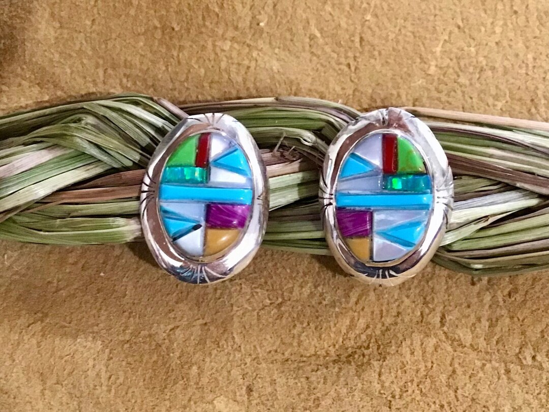 Authentic Native America Indian Jewelry Navajo Zuni Hopi Sterling ...