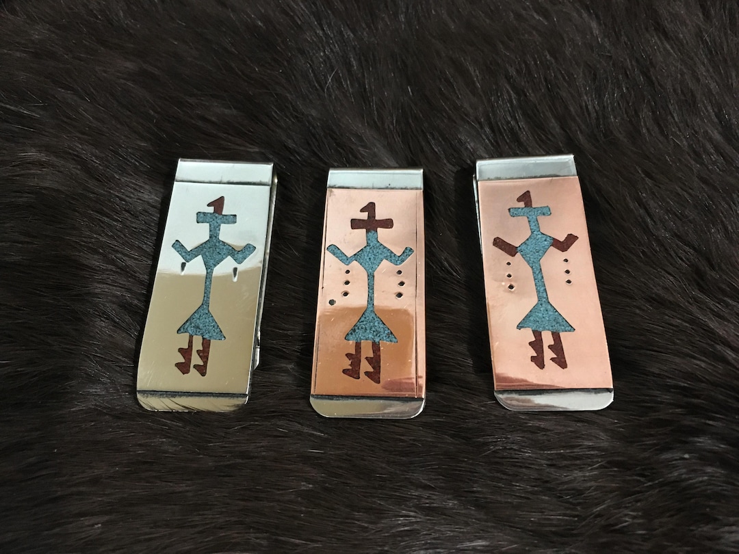 SIGNED Native America Indian Navajo Turquoise Red Coral Yei Bi Cheii ...