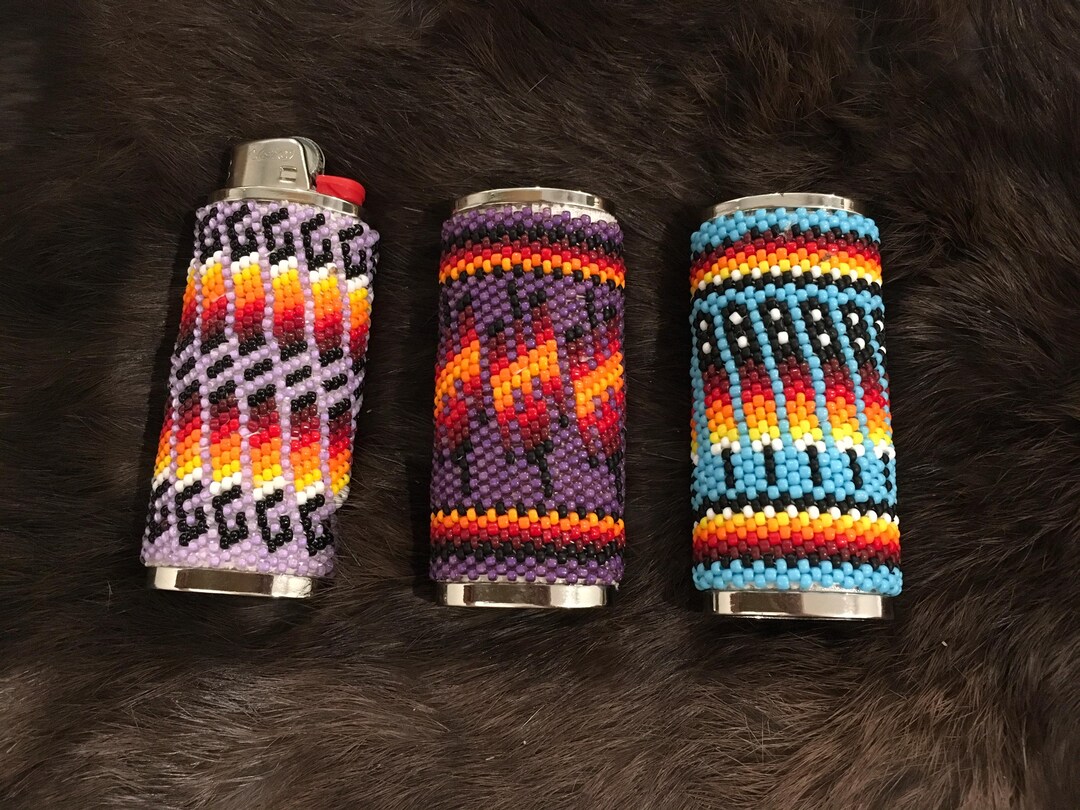 Authentic Native American Indian Jewelry Navajo Peyote Stitch Hand ...