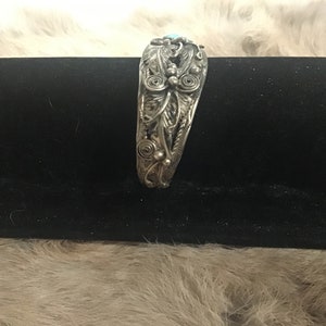 SIGNED Vintage Authentic Native American Indian Jewelry Sterling Silver ...