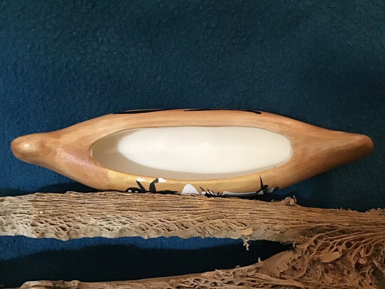 SIGNED Authentic Navajo Native American Pottery Canoe Smudge | Etsy