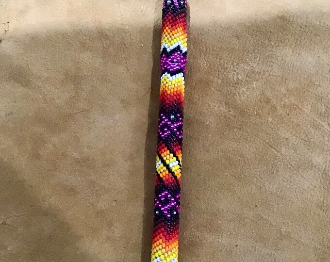 Native American Indian Jewelry Nurse Healthcare Navajo Peyote Stitch ...