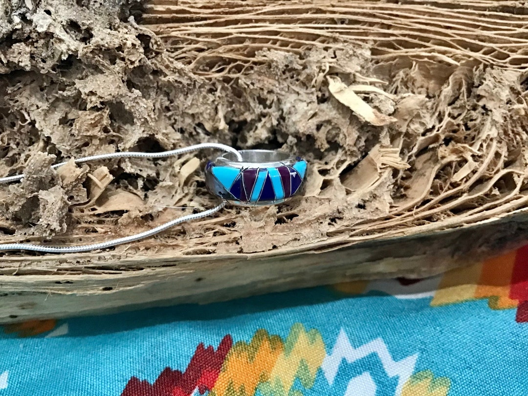 Native American Indian Jewelry Zuni Navajo Vintage Sterling Silver ...