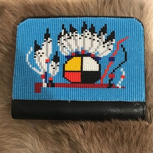 Native American Indian Navajo Beaded Rug Purse Wallet Clutch Coin Purse ...