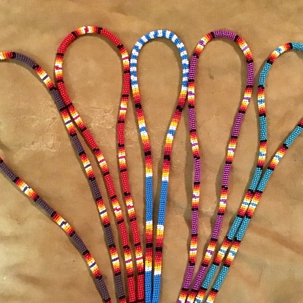 Beaded American Indian Lanyard - Etsy