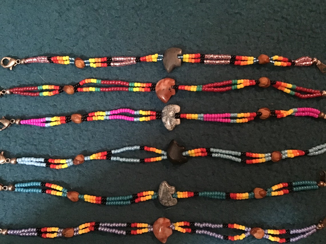 Navajo Ghost Bead Bracelet, Native American Southwestern Jewelry - Etsy