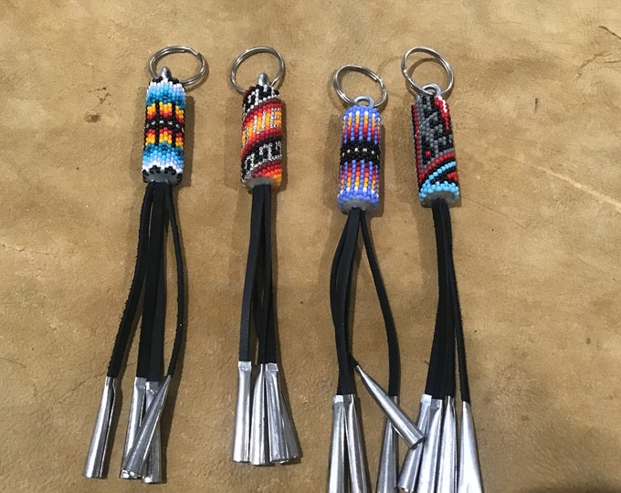 Authentic Native America Indian Jewelry Peyote Stitch Beaded Keychain ...