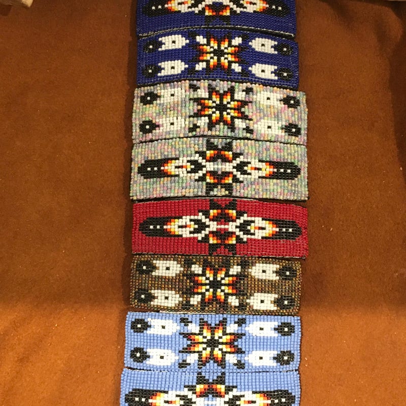 Native Red Hand Pin - Etsy