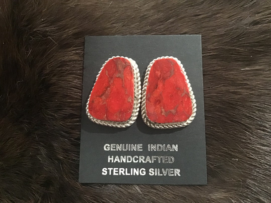 Authentic Native American Indian Jewelry Navajo Zuni Sterling Silver ...