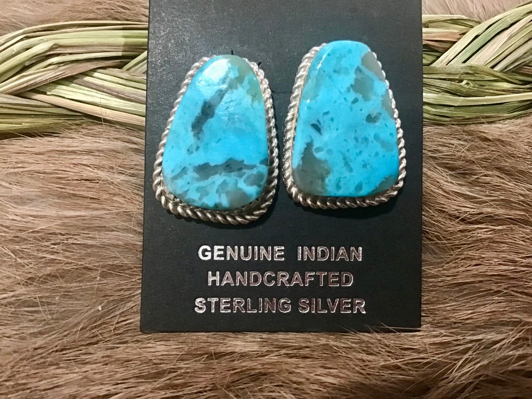 Authentic Native American Indian Jewelry Navajo Zuni Sterling Silver ...