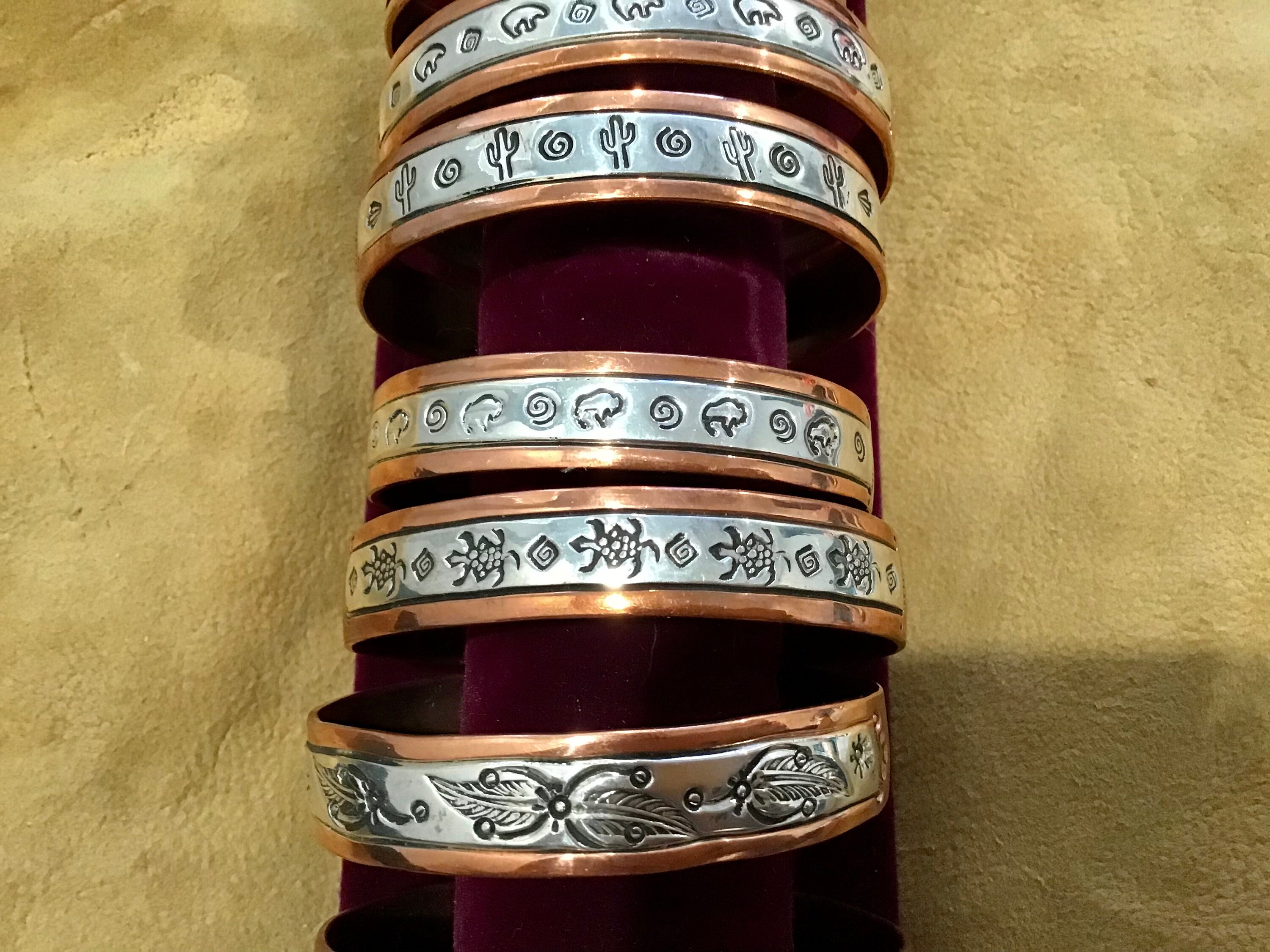 SIGNED Native America Indian Jewelry Apache Navajo Earrings Zuni Tribe ...