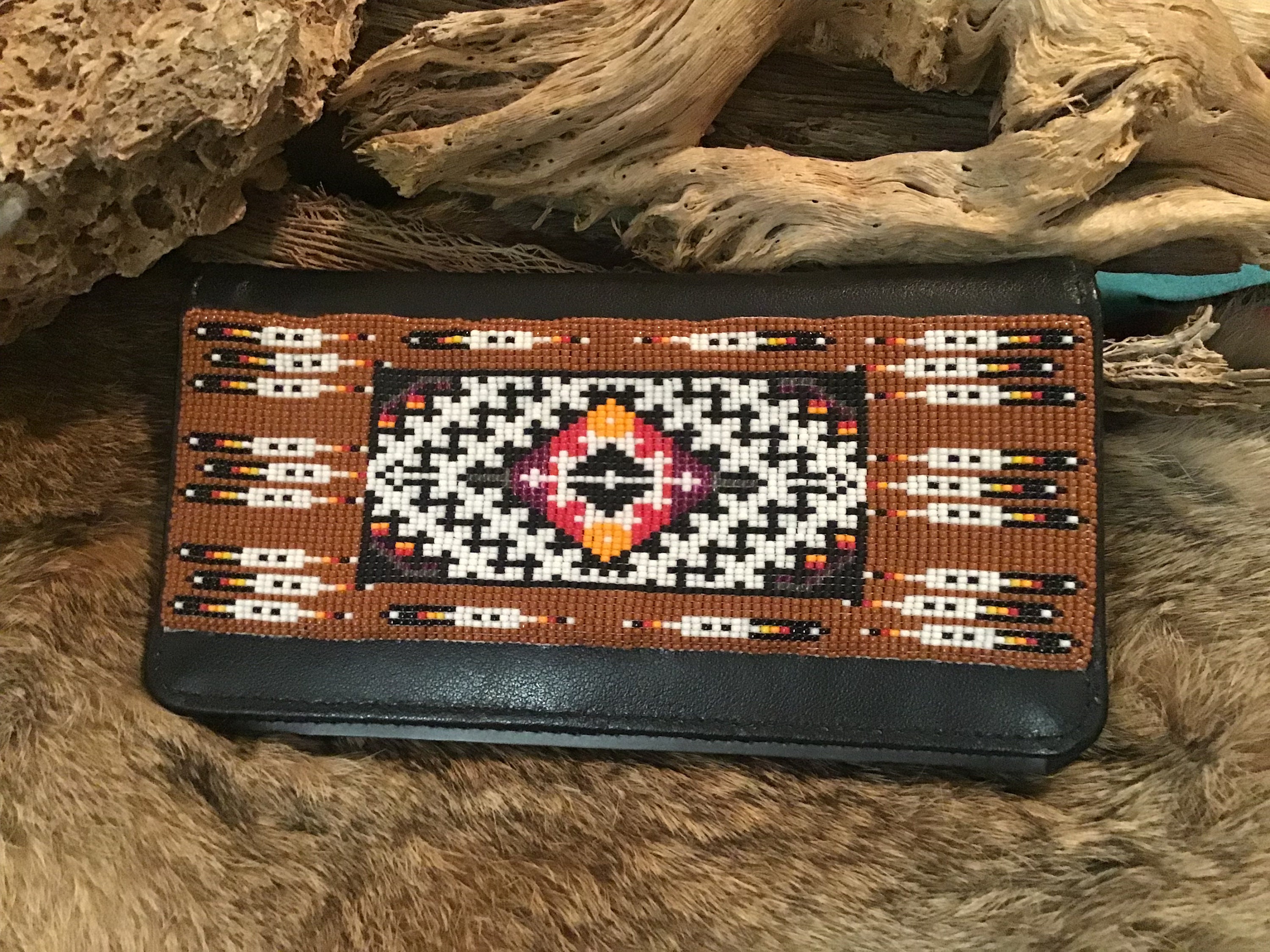 Native American Indian Navajo Beaded Rug Purse Wallet Clutch - Etsy