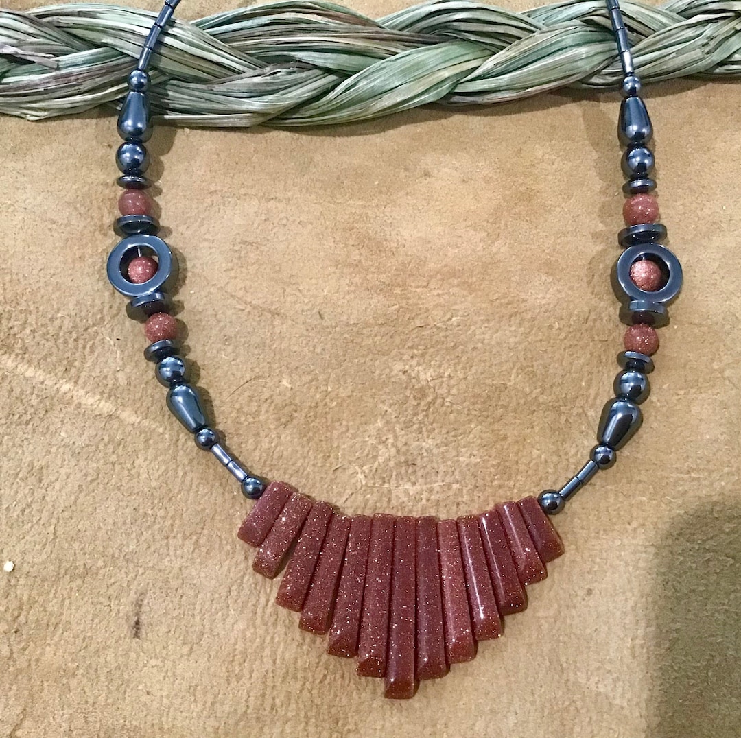 Authentic Native American Indian Jewelry Authentic Navajo Red Goldstone ...