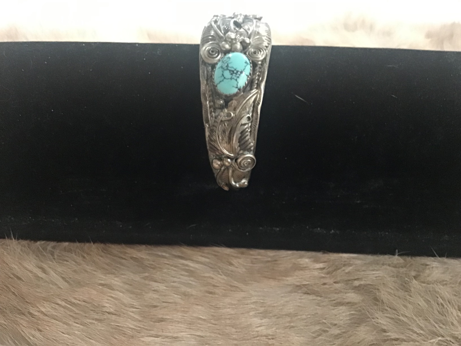 SIGNED Vintage Authentic Native American Indian Jewelry Sterling Silver ...