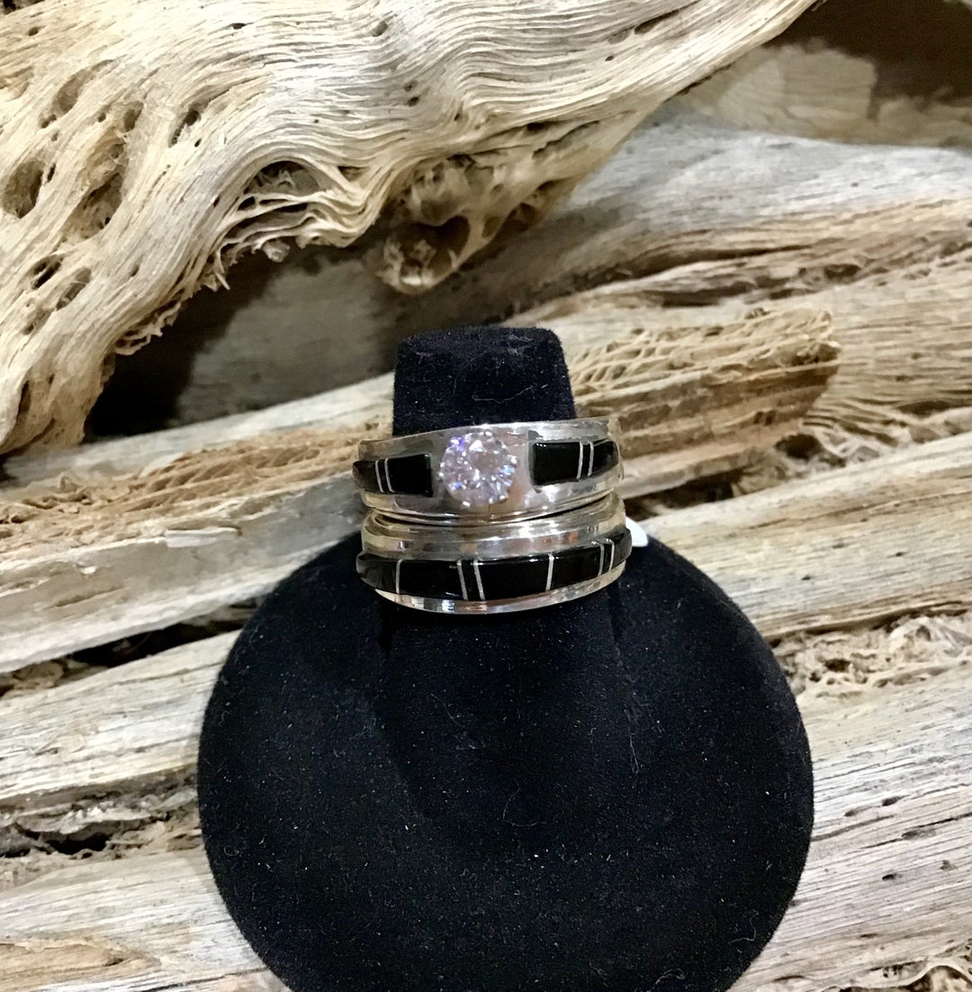 Native America Indian Jewelry Sterling Silver Turquoise Coral Black ...