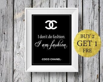 Coco chanel poster | Etsy