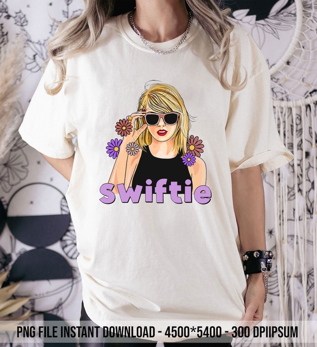 Swiftie Png, Taylor the Eras Tour Png, Taylor Swiftie Png, Flower ...