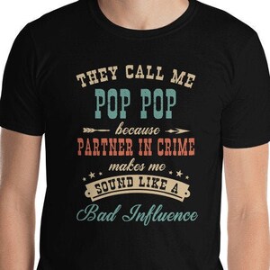 Pop Pop Shirt. They Call Me Pop Pop. Papa. Pop Pop Retro Vintage. Papa ...