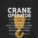 Crane Operator Funny Definition Crane Operator Gift Short-sleeve Unisex ...