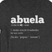 Abuela Shirt - Abuela Definition Spanish Grandmother Gift Tee Abuela ...