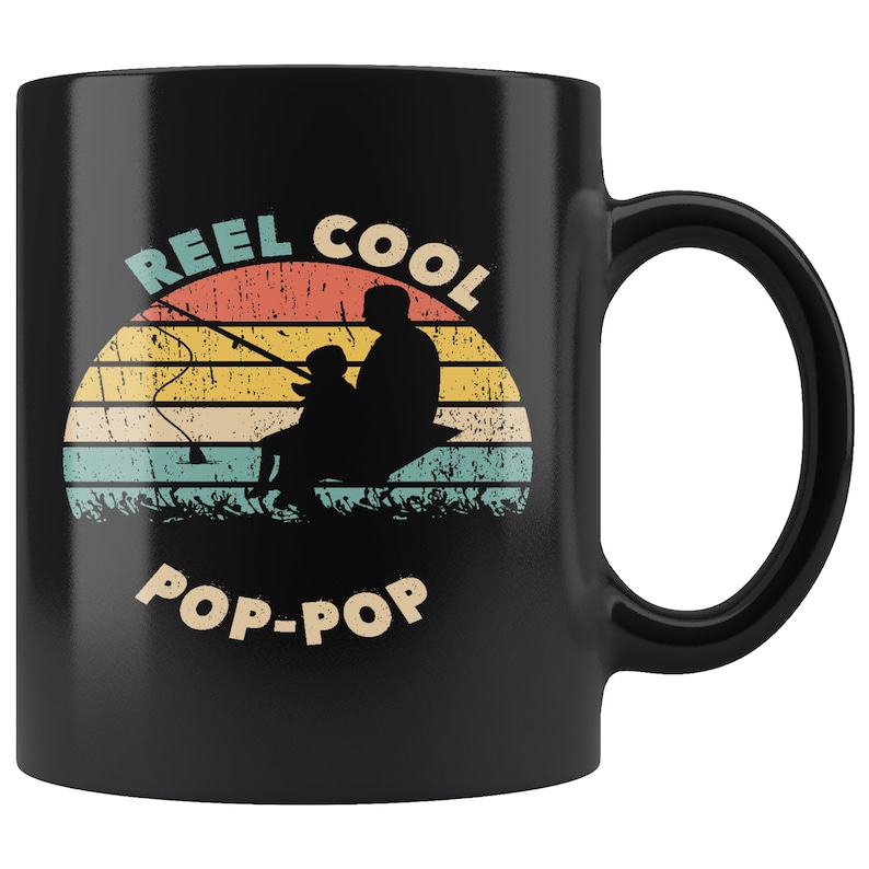 Reel Cool Pop Pop Gift Fishing Pop Pop 11oz Coffee Mug - Etsy