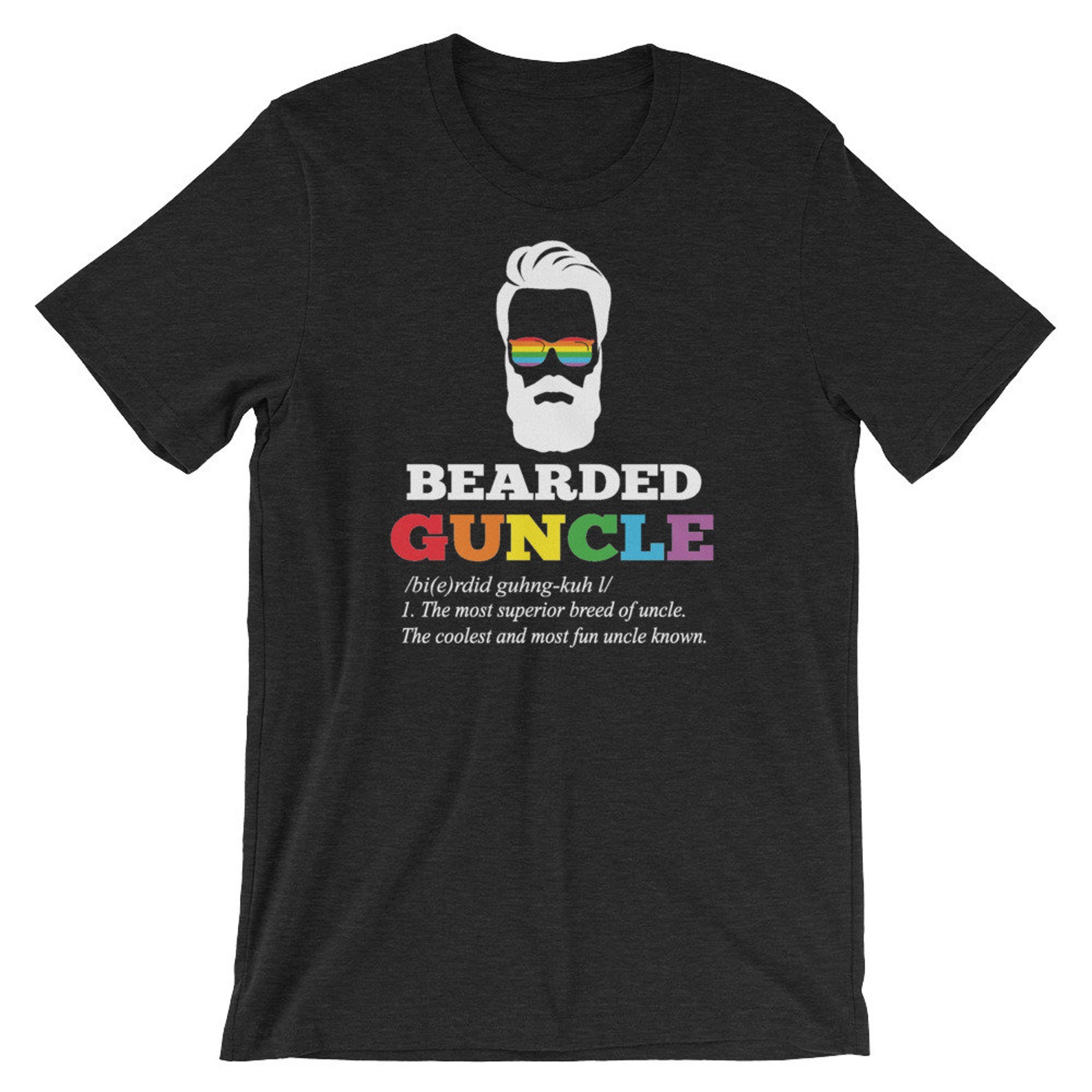 Bearded Guncle - Guncle Definition Gift for Gay Uncle - LGBT Pride ...