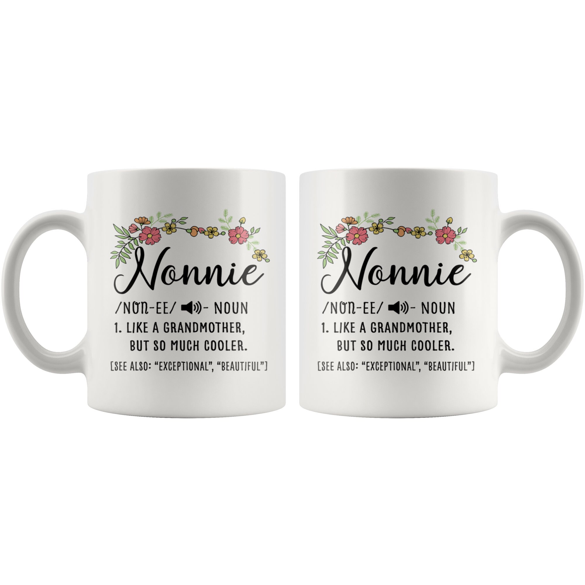 Nonnie Gift Nonnie Mug Best Nonnie Ever Mug Nonnie Definition - Etsy