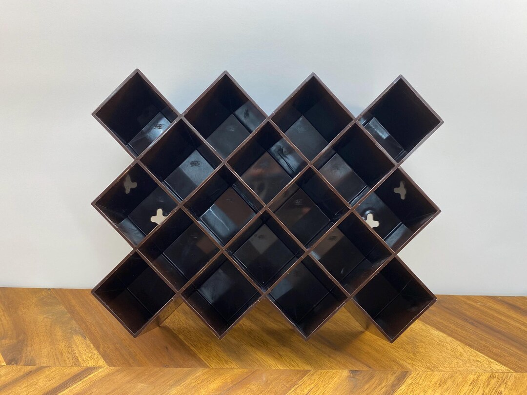 MCM Copco Honeycomb Spice Rack - Brown Acrylic Plastic - Retro ...