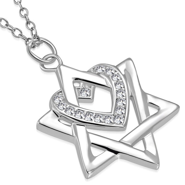 Jewish Star Love Necklace - Etsy