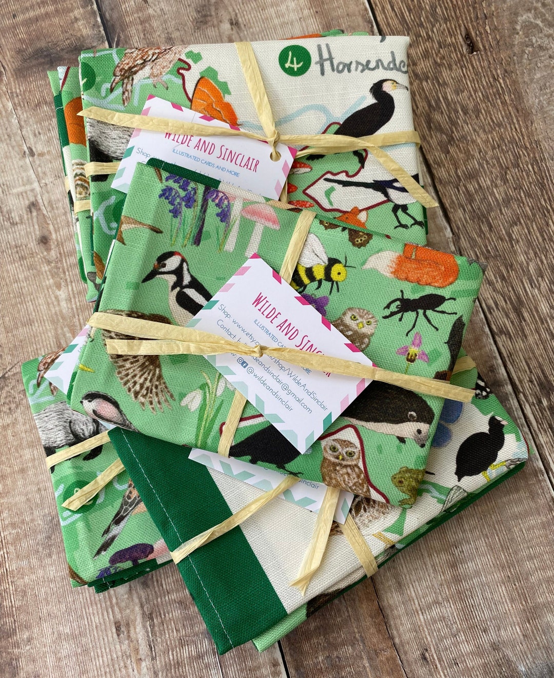 Ealing Wildlife Illustrated Tea Towel - Etsy UK