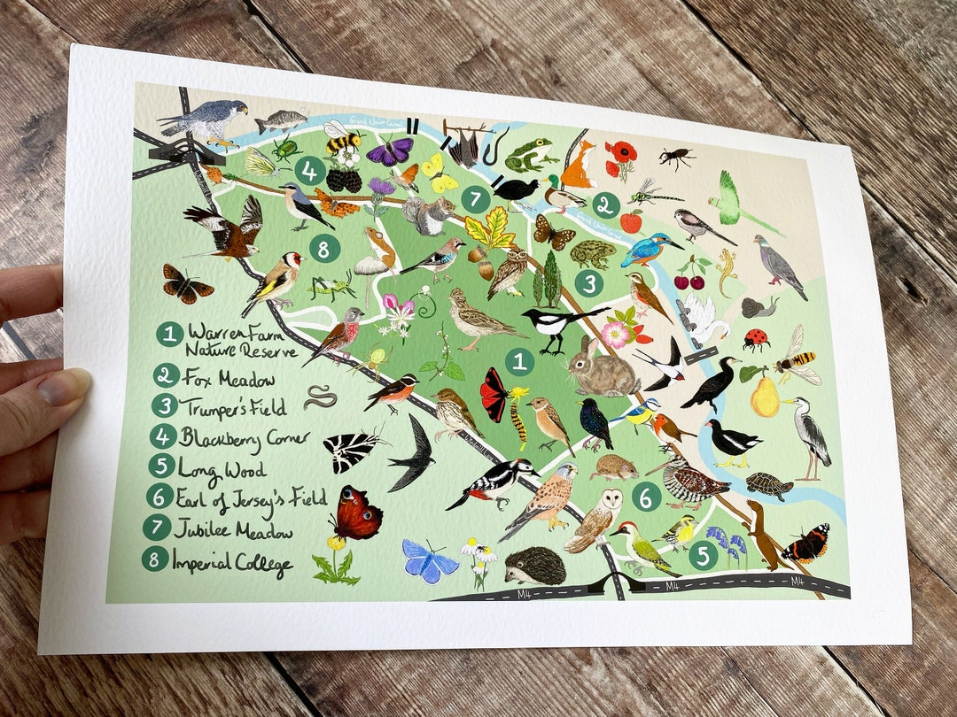 Warren Farm Illustrated Map, Warren Farm Map, Warren Farm Illustration ...