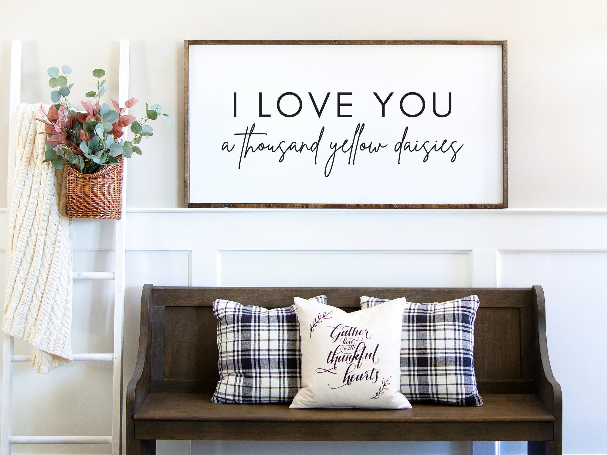 Gilmore Girls Print, Gilmore Girls Sign, I Love You a Thousand Yellow ...