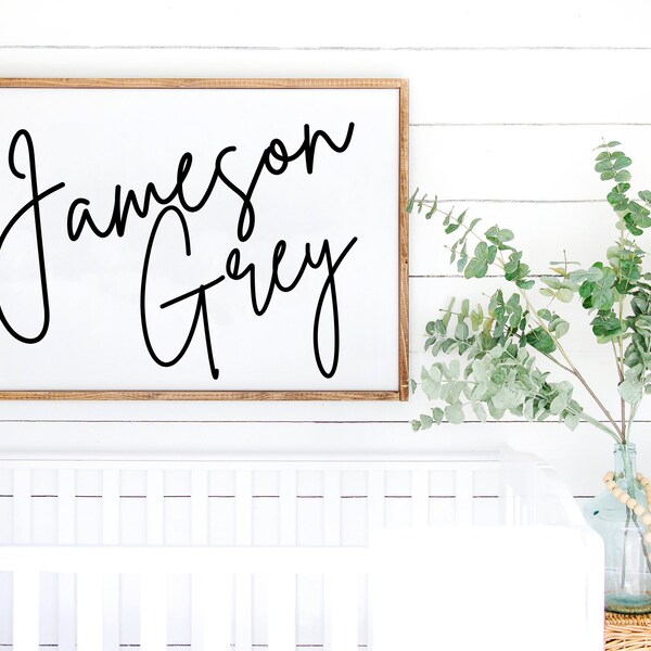 Custom Name Sign Download - Etsy