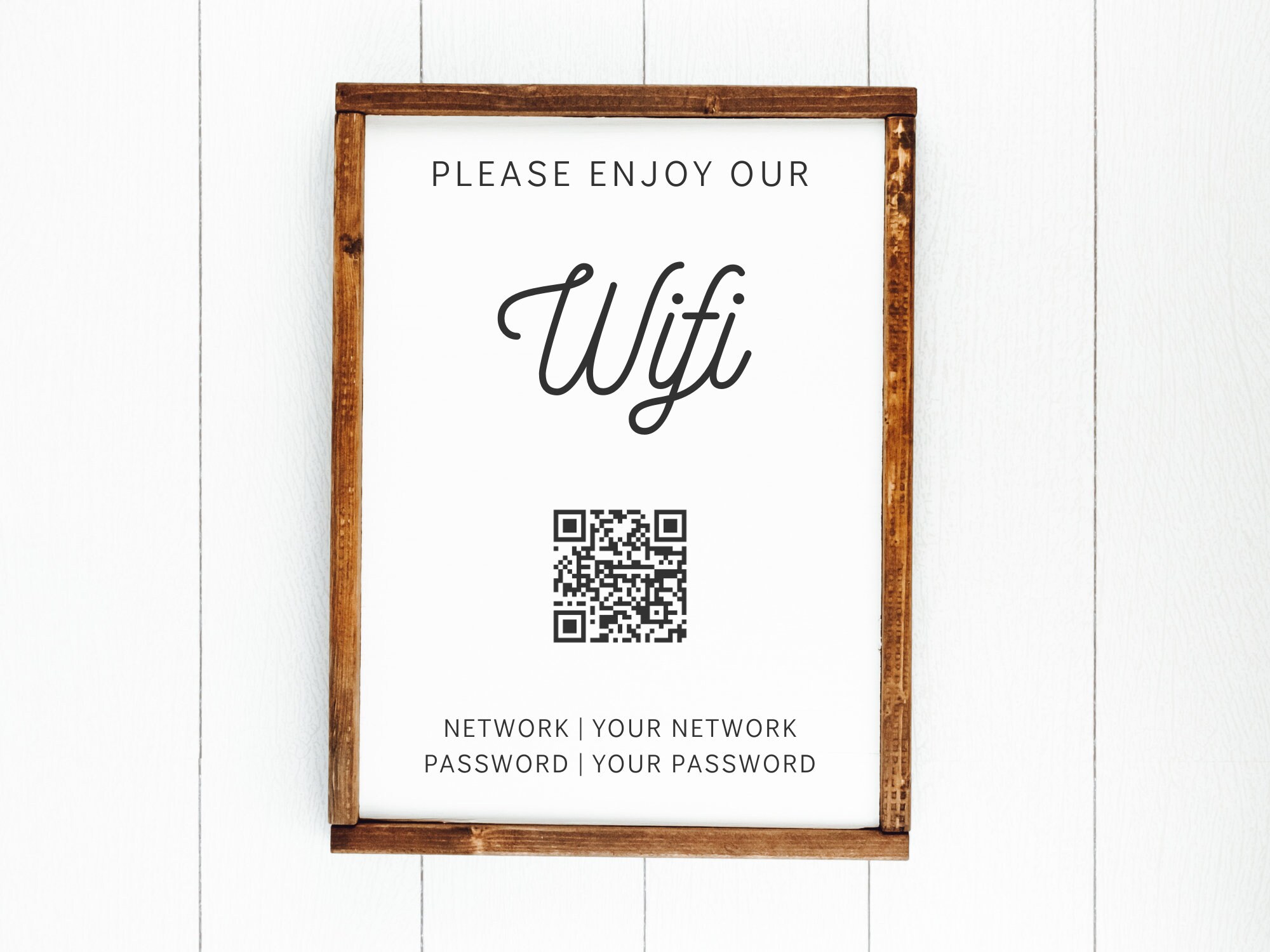 Wifi Printable QR Code Sign QR Code Wifi Sign Office Wifi - Etsy UK