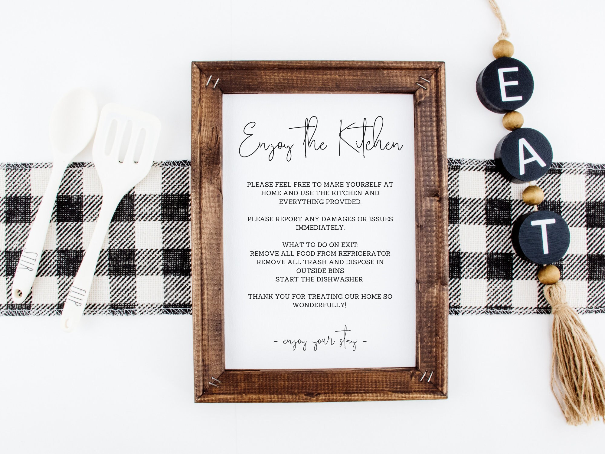 Guest Welcome Sign, Airbnb, Guest Welcome Book, Airbnb Kitchen, Kitchen ...