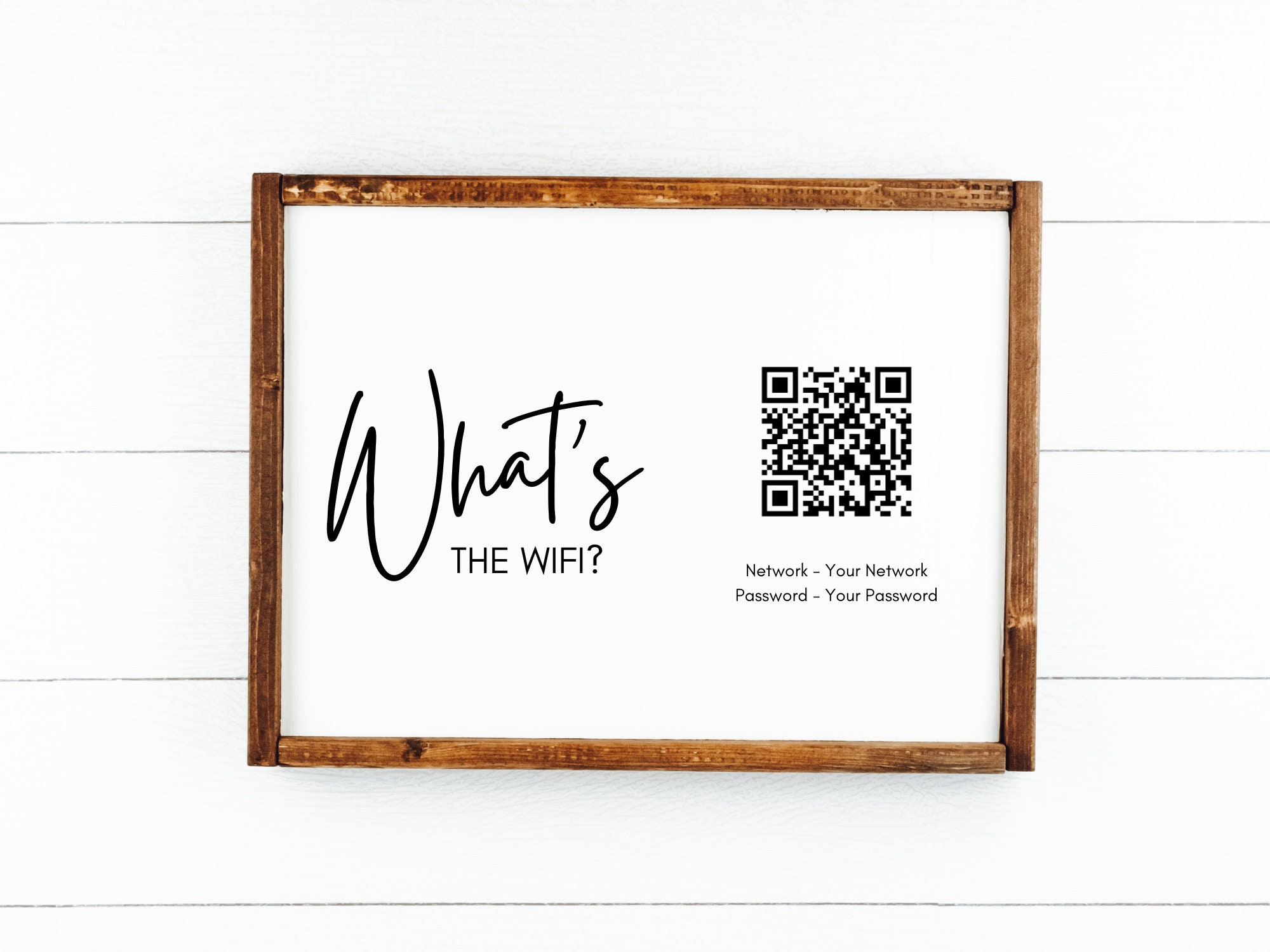 Wifi Password Sign Qr Code Wifi Sign Qr Wifi Wifi Sign Wifi Password Sign Printable Wifi Qr 