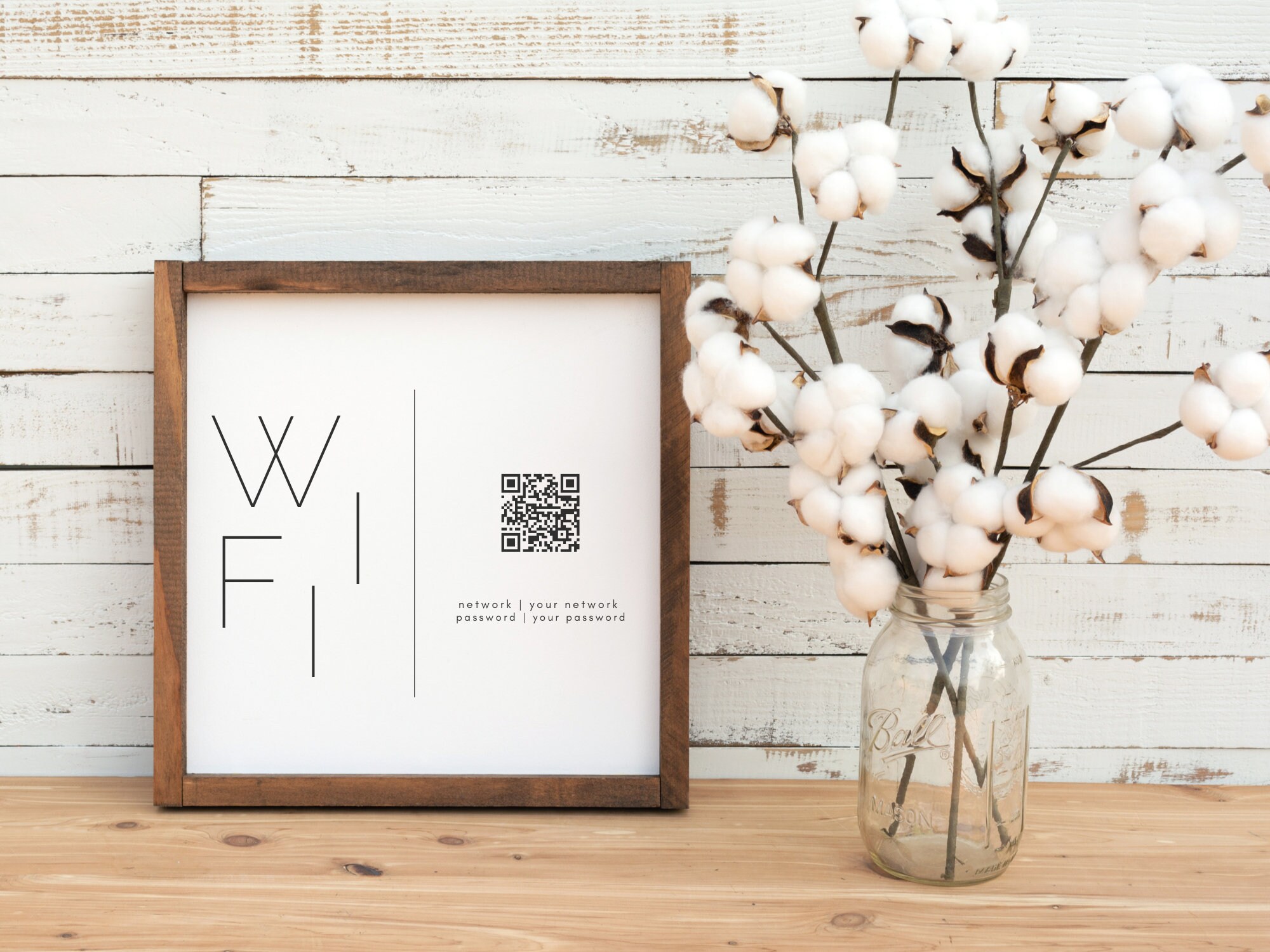 Wifi Printable QR Code Wifi Sign Modern Wifi Wifi Password - Etsy Canada