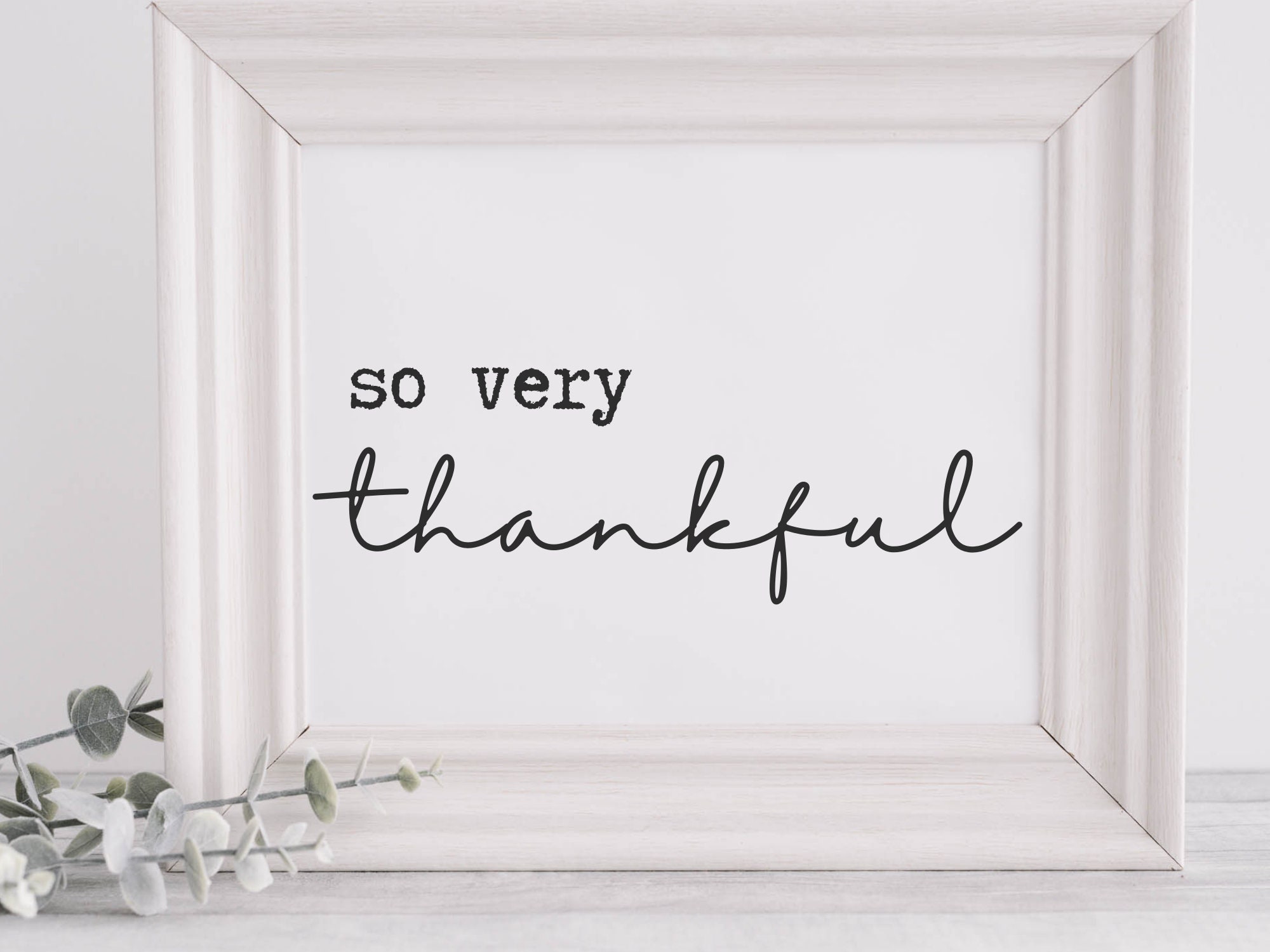 Thankful Print Fall Thanksgiving Printable Sign Thanksgiving - Etsy